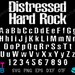 Distressed Hard Rock Font, Distressed Letters SVG Cricut, Rock Svg Font ...