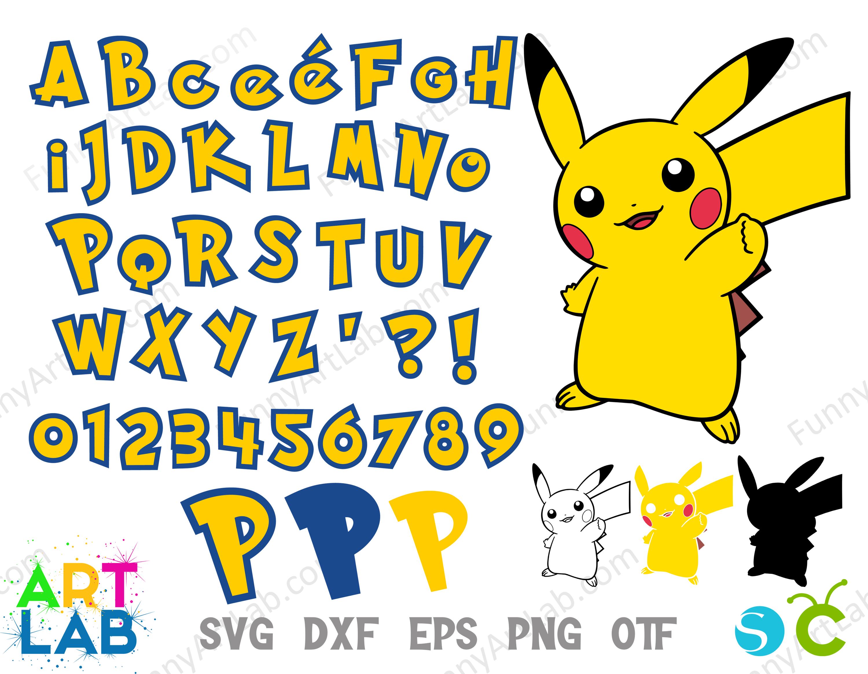 Anime Svg Bundle, Cartoon Letters Svg Cricut, Birthday Font, Baby Font ...