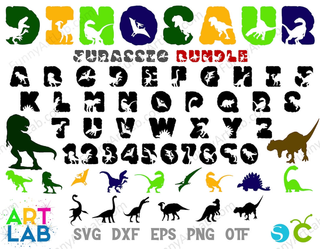 Dinosaur Letters Svg, Dinosaur Font Otf, Dinosaur Shirt Diy, Baby Font SVG, Dino Font Svg ...