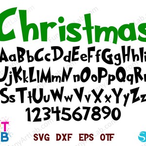 Christmas Fonts Bundle, Christmas Svg Letters, Christmas Cricut Font ...
