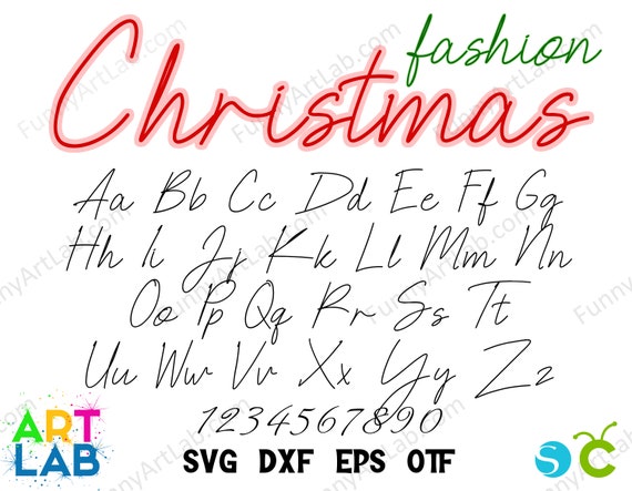 Christmas List In Cursive Font