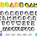 Arcade Gamer Font Svg, Arcade Gamer Letters Layered Cricut, Gamer Font ...