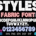 Styles Fabric Font OTF, Texture Font, Distressed Font, Textured Vintage ...