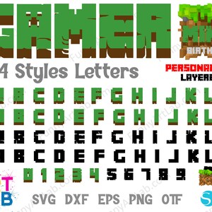 Gamer Svg Letters Layered, Gamer Personalized Svg Cricut, Game Letters ...