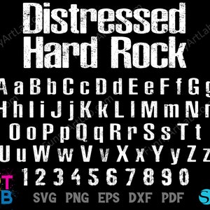 Rocks Font Bundle, Rock Letters SVG Cricut Distressed Font Svg, Rock ...
