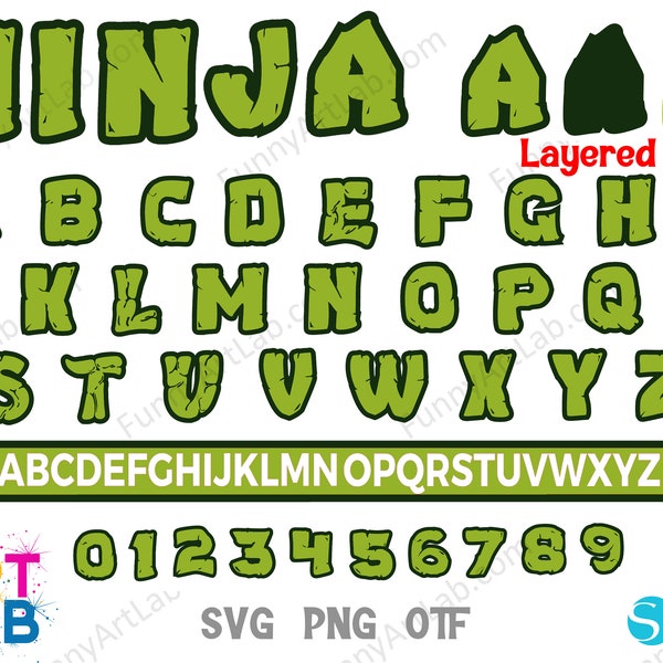 Ninja Turtle Letters - Etsy