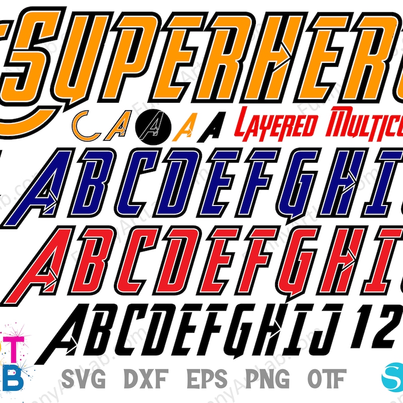 Layered Fonts Svg - Etsy