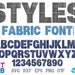Styles Fabric Font OTF, Texture Font, Distressed Font, Textured Vintage ...