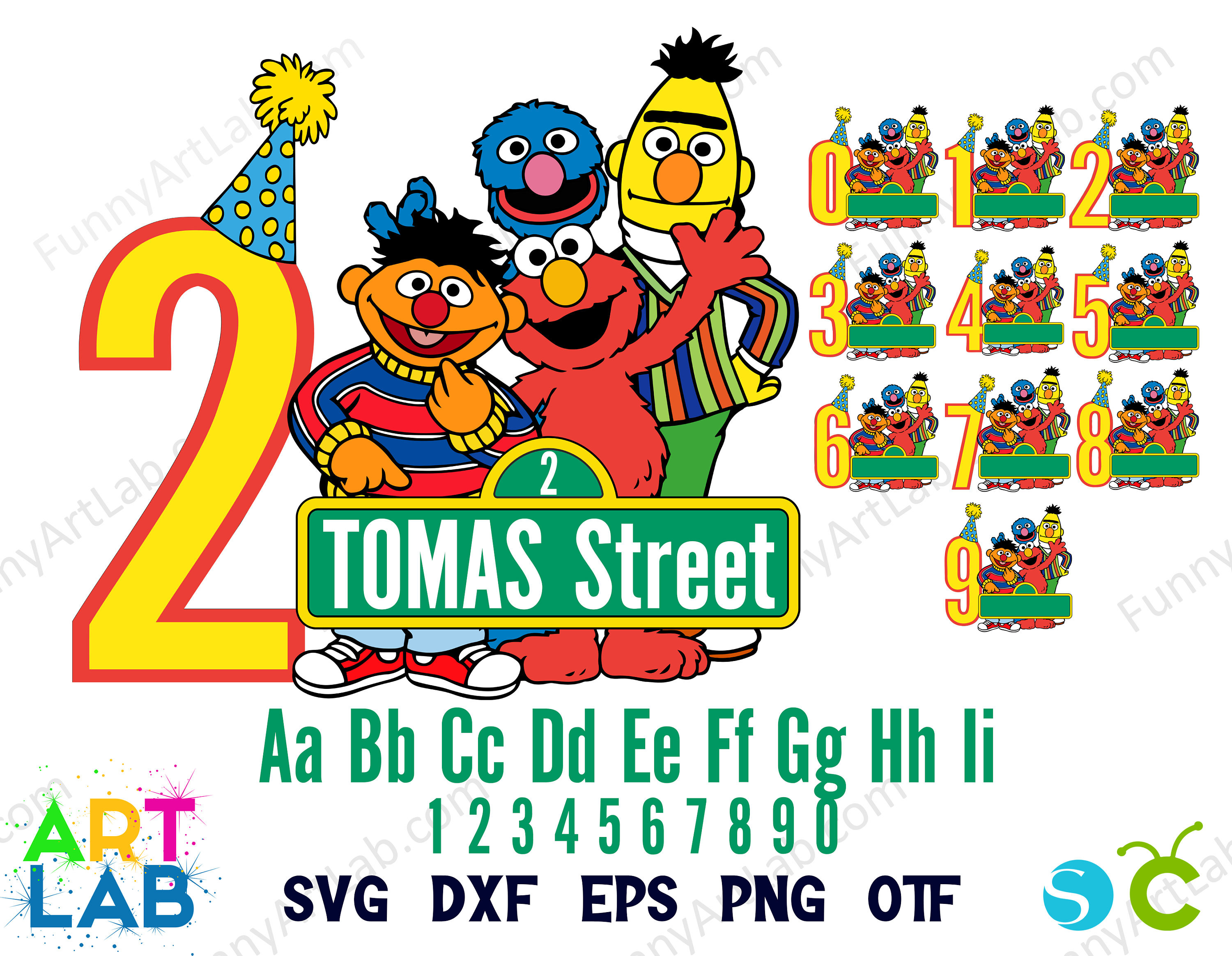 Sesame Street Background Clipart