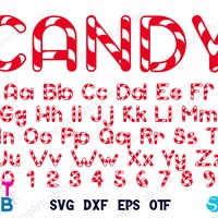 Candy Font Candyland Font Candy Cane Font Candy Script Font Christmas ...