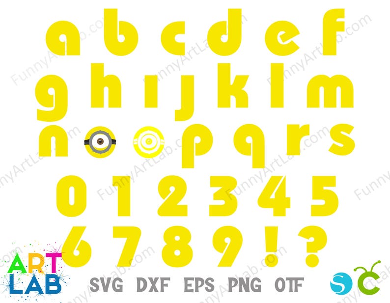 Minions Letters Svg Cricut Minions Png, Minions Shirt Diy SVG Minions ...