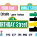 Funny Art License Street Personalized Logo Street SVG Cricut Layered ...