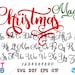 Christmas Fonts Bundle, Christmas Svg Letters, Christmas Cricut Font ...