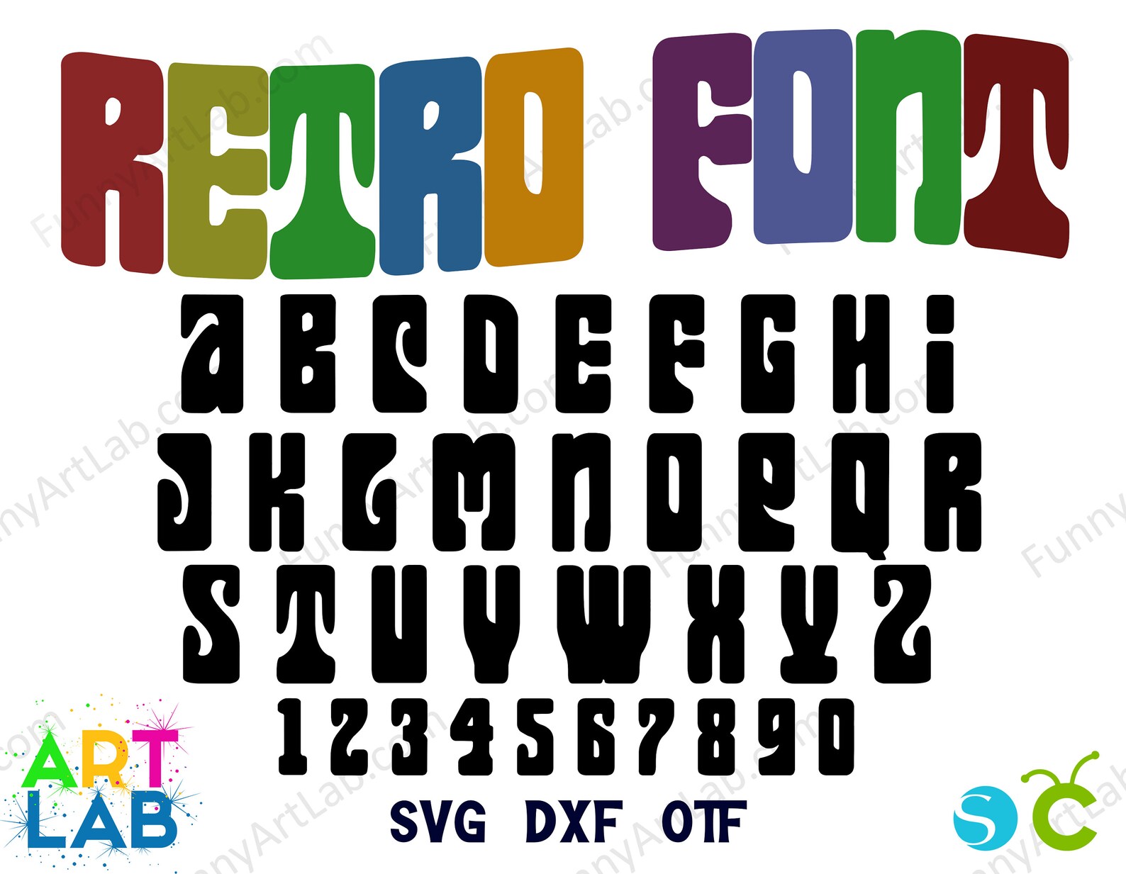 Hippie Fonts Bundle Hippie Letters Svg Cricut Hippie SVG - Etsy