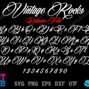 Vintage Rock Font Otf, Rock Letters SVG Cricut, Rock Svg Font ...