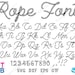 Cowboy Rope Fonts Bundle, Cowboy Letters Svg, Western Font OTF, Western ...
