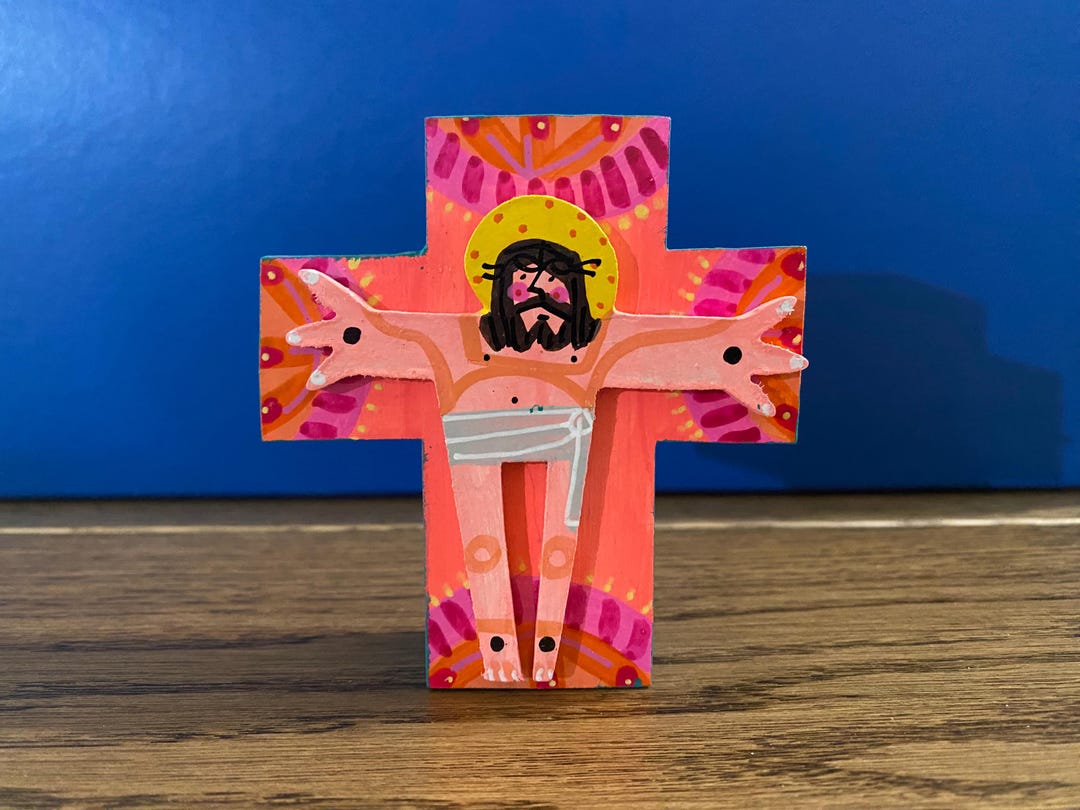 Handmade Wooden Jesus Christ Crucifix - Religious Wall Cross - Etsy