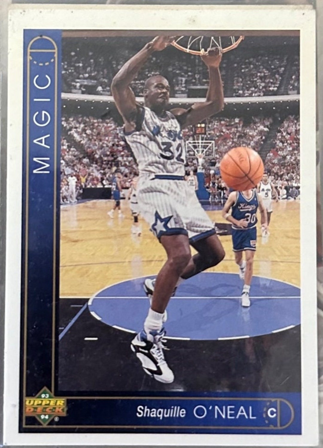 93-94 Shaquille O'neal Rookie Card great Condition Shaq Breaks the Rim ...