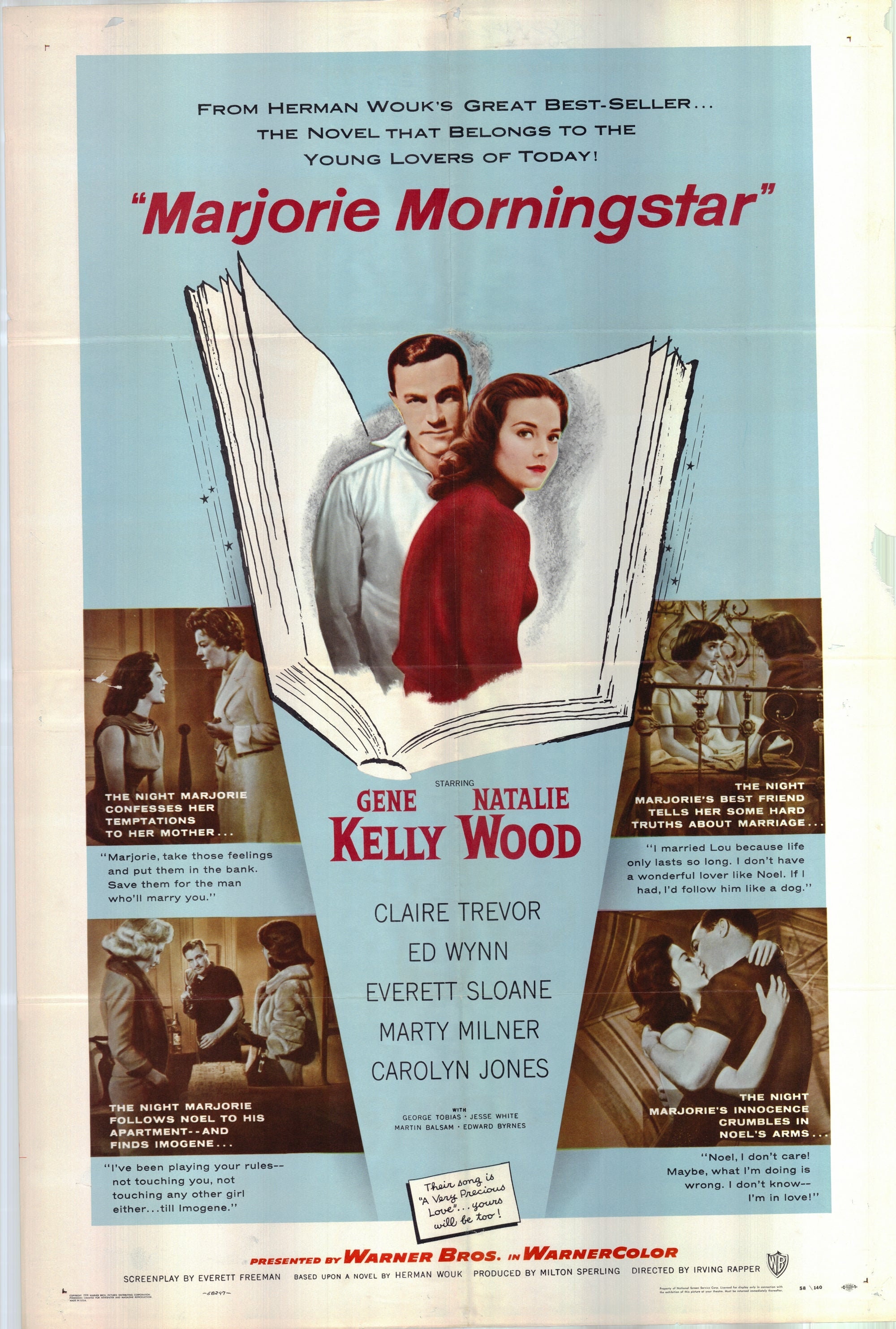 Marjorie Morningstar 1958 One Sheet Poster Folded - Etsy