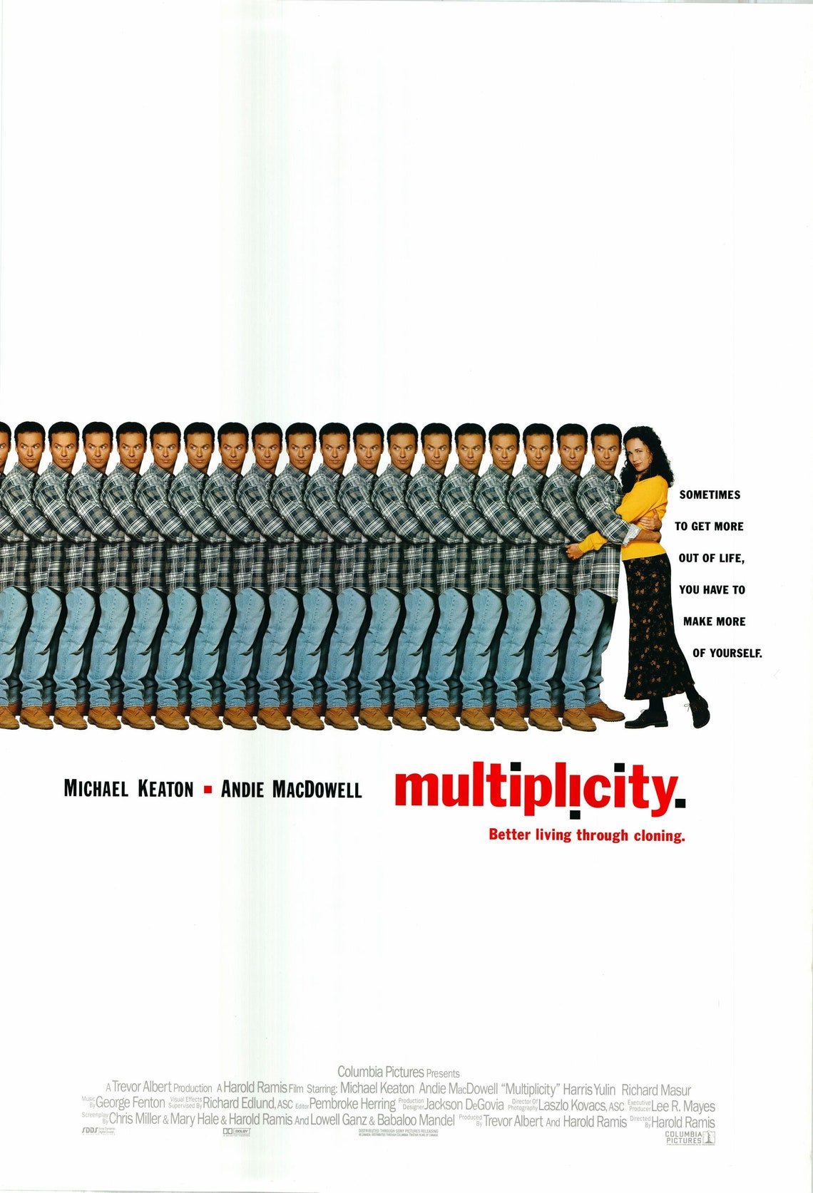 Multiplicity 1996 One Sheet Poster Rolled Double Sided - Etsy