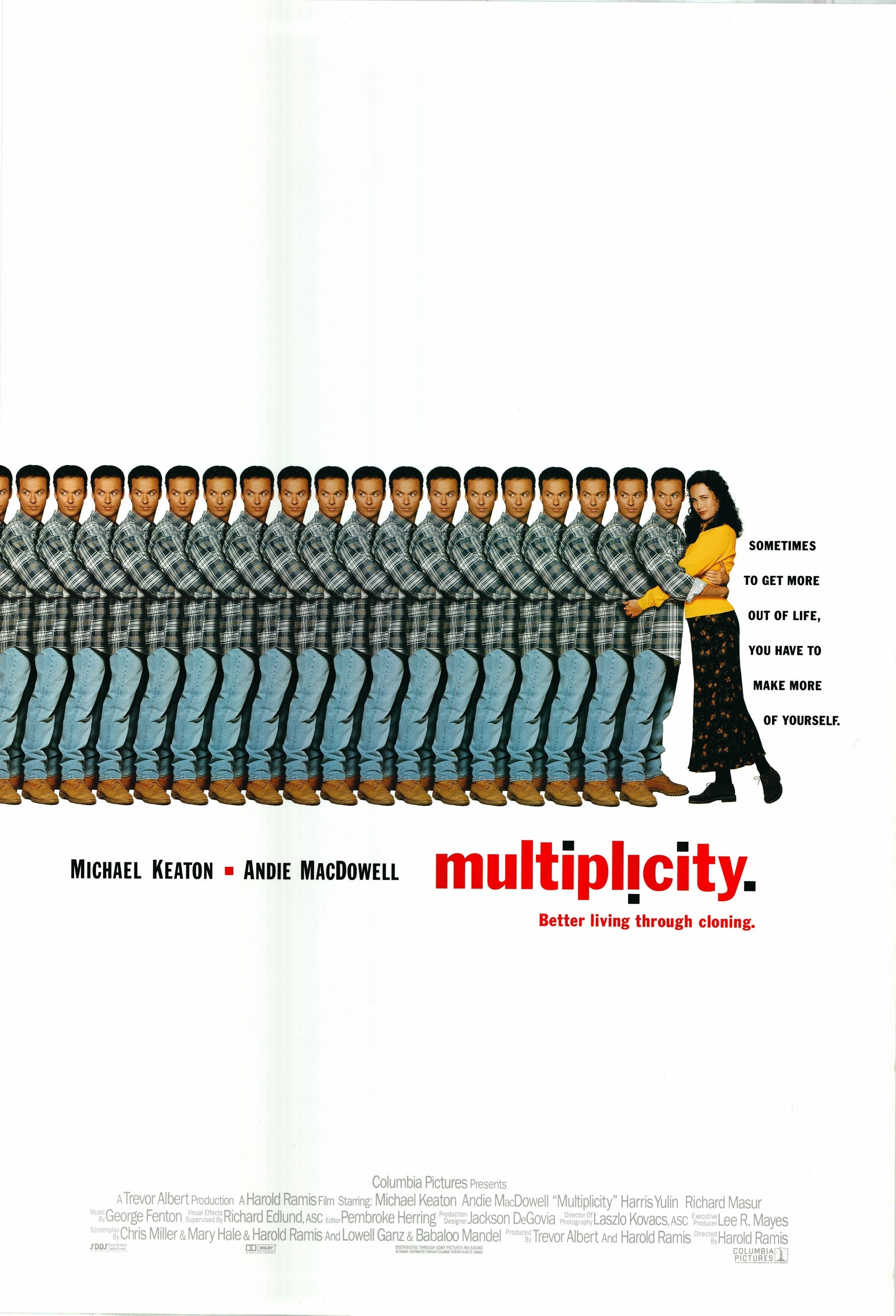 Multiplicity 1996 One Sheet Poster Rolled Double Sided - Etsy