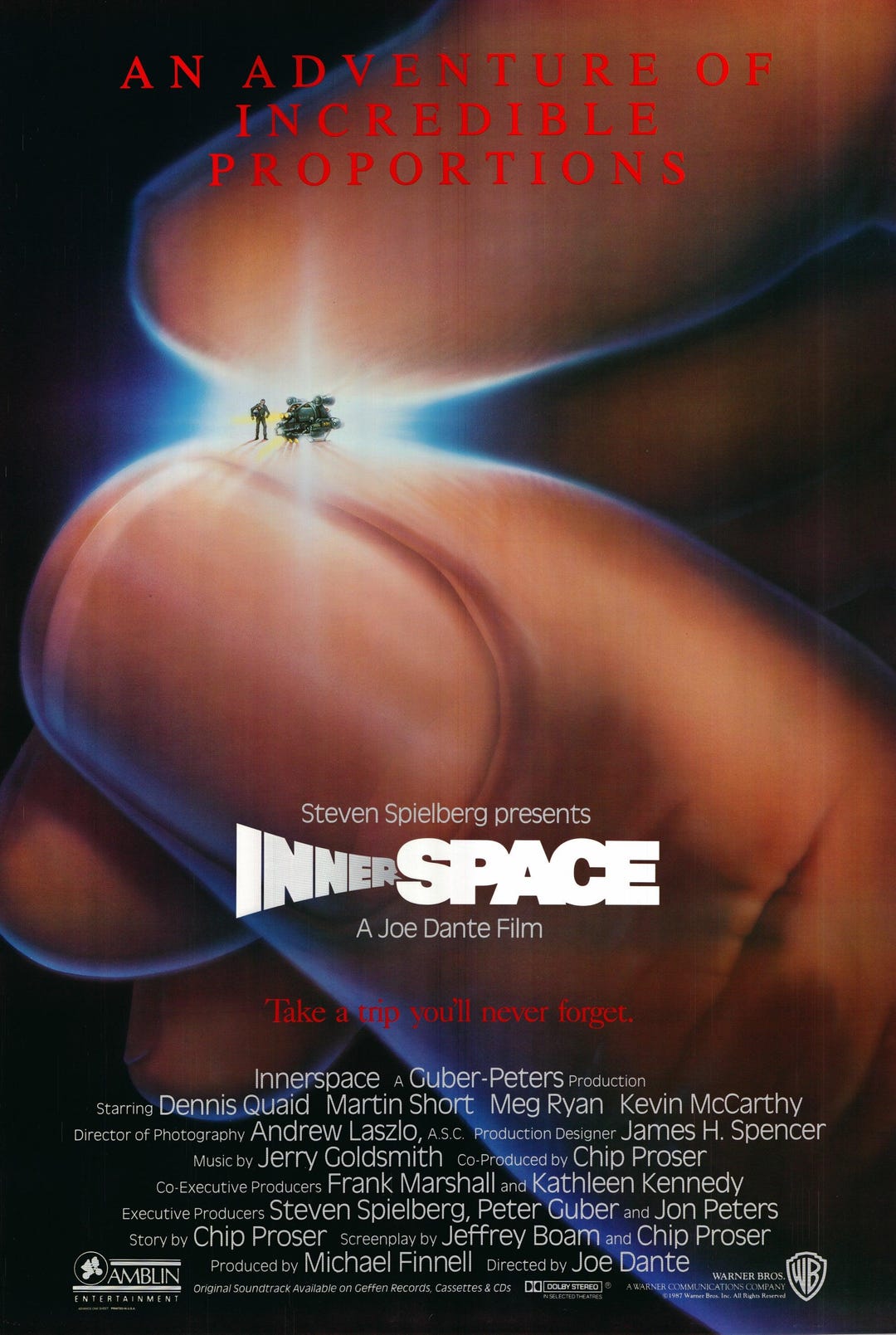 Innerspace 1987 One Sheet Poster Rolled - Etsy