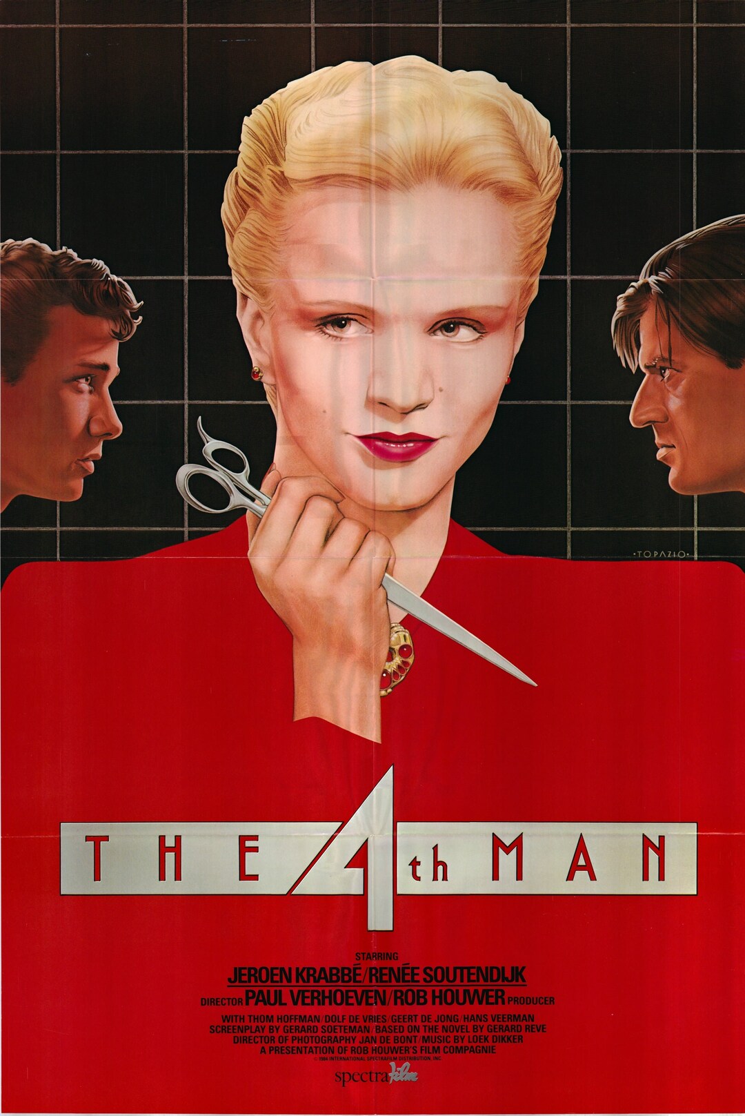 The 4th Man 1984 One Sheet Poster Folded - Etsy