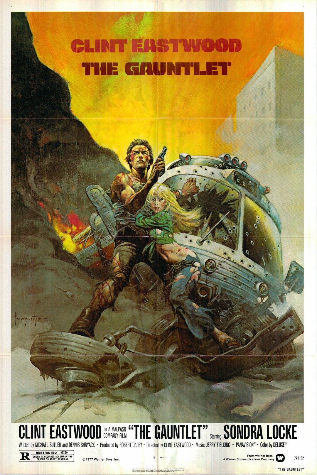 The Gauntlet 1977 One Sheet Poster Folded - Etsy