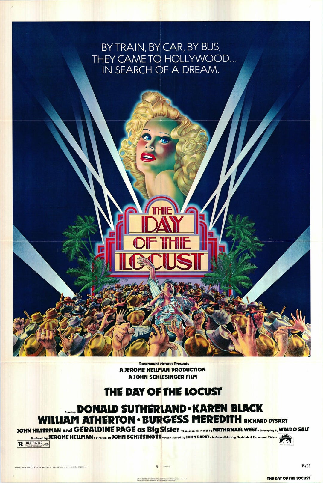 The Day of the Locust 1975 One Sheet Poster Folded - Etsy