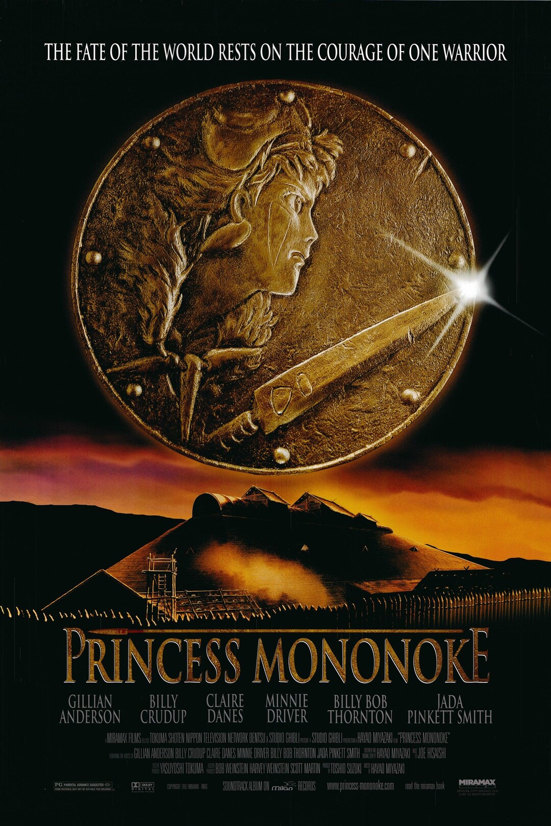 Princess Mononoke 1999 One Sheet Poster Rolled - Etsy