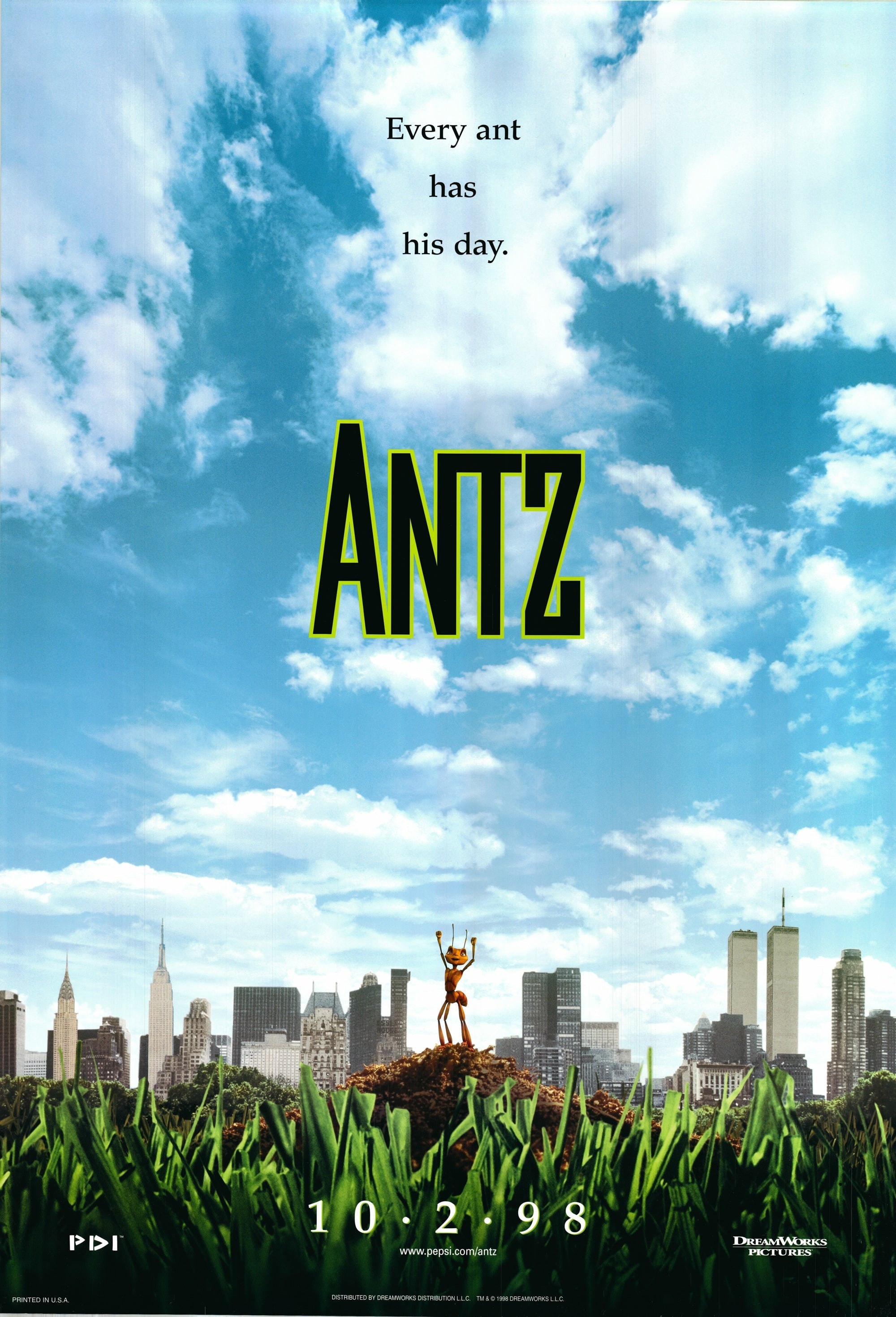 Antz 1998 Advance One Sheet Poster Rolled - Etsy