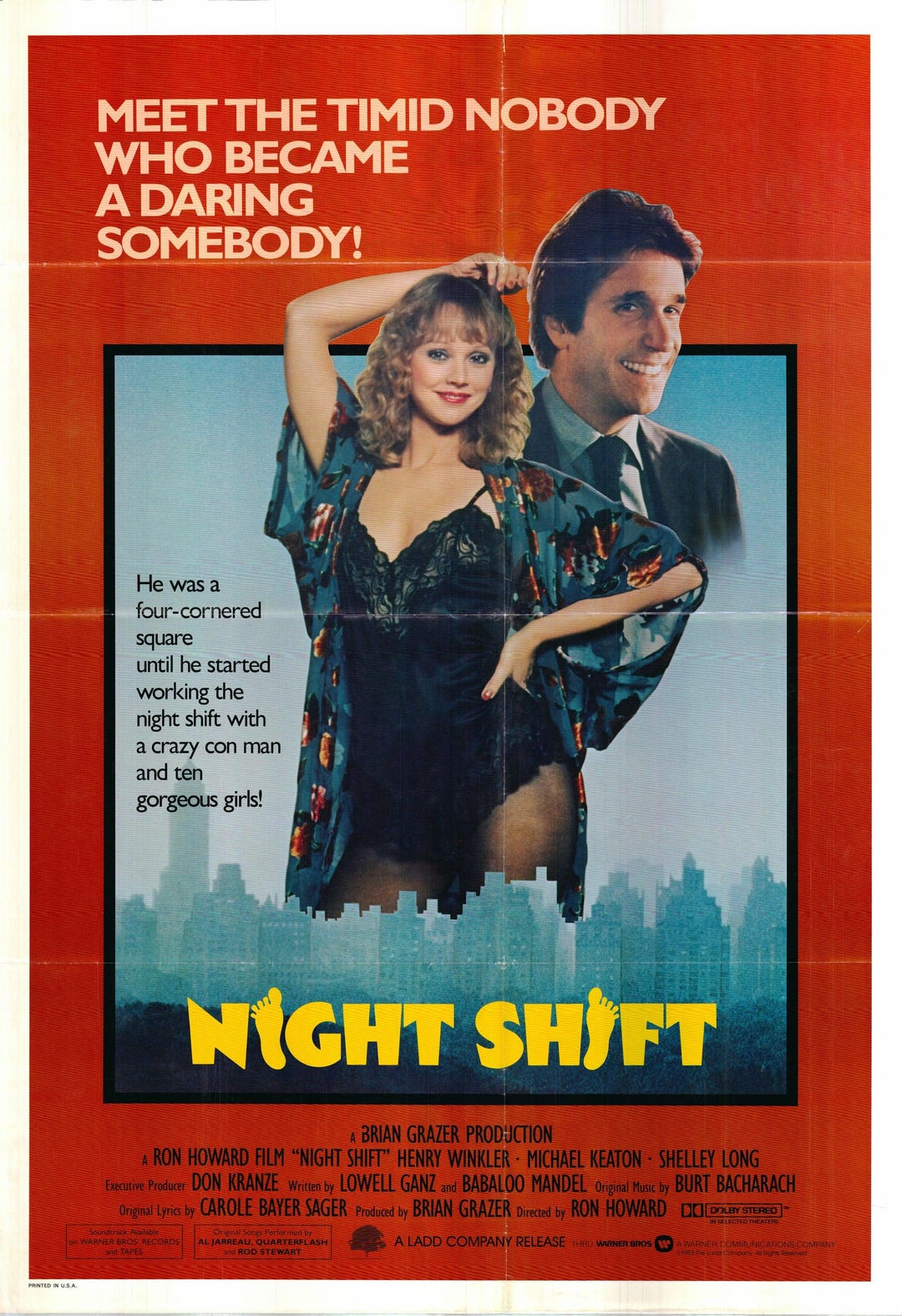 Night Shift 1983R One Sheet Poster Folded - Etsy