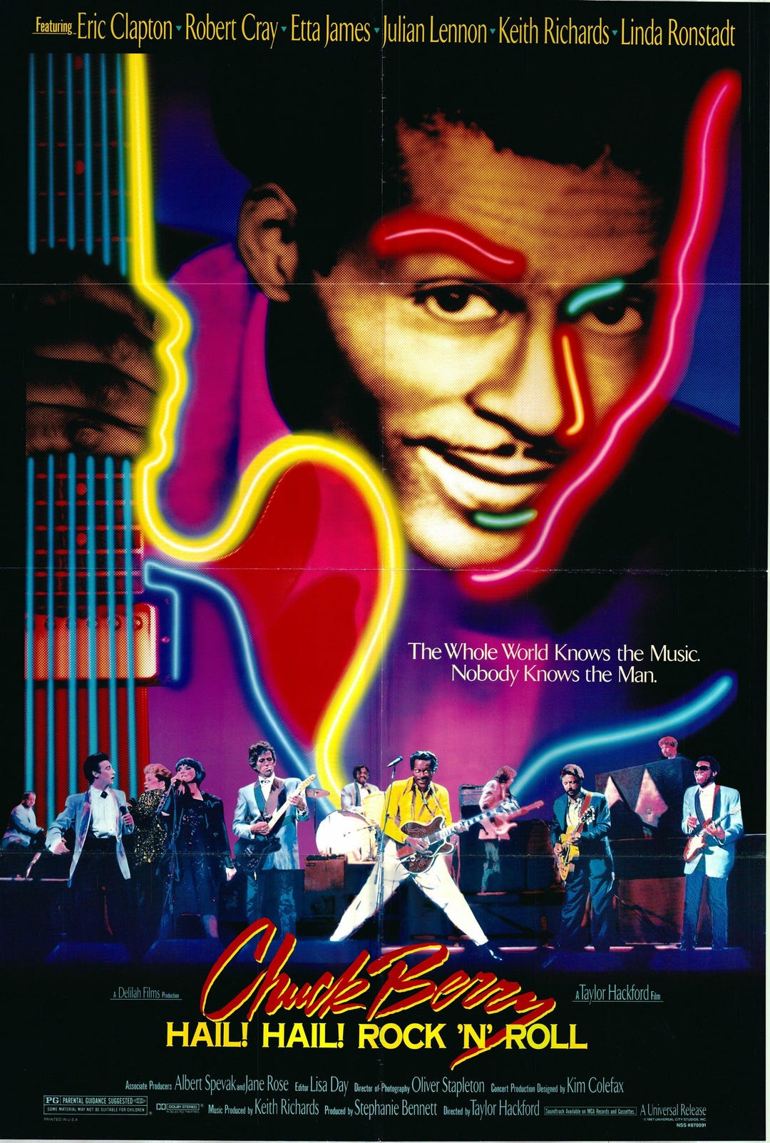 Hail Hail Rock N Roll 1987 One Sheet Poster Folded - Etsy