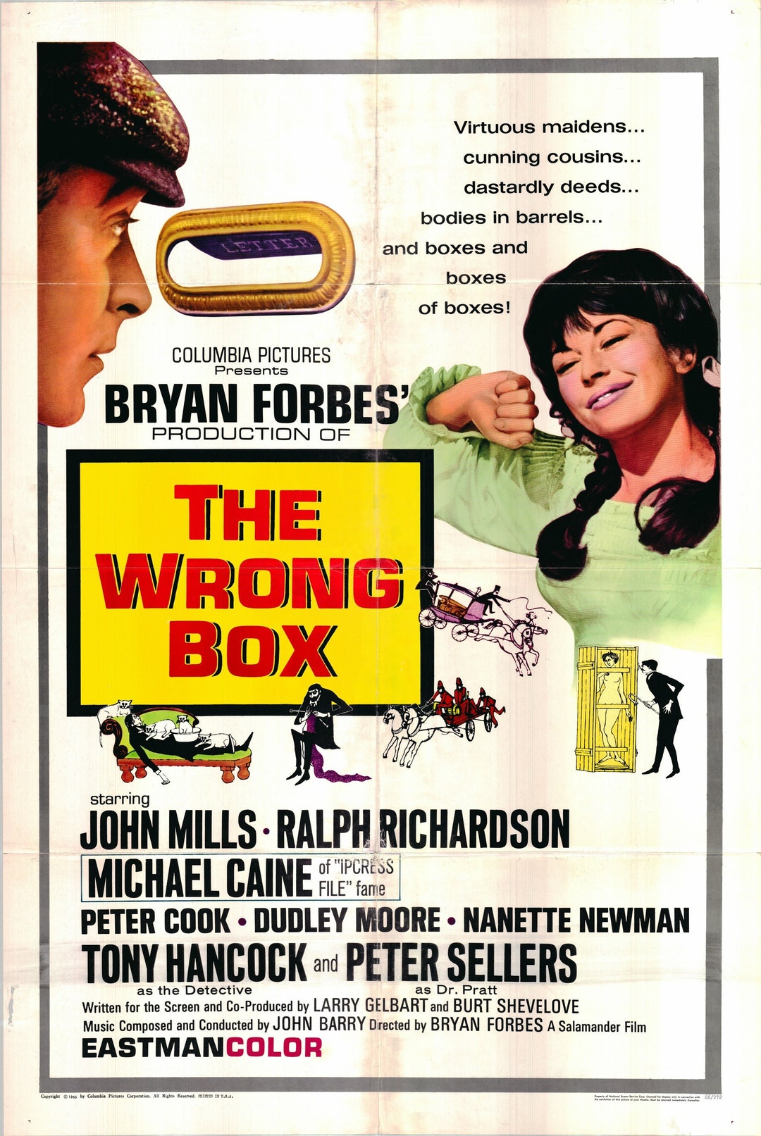 Wrong Box 1966 One Sheet Poster Folded - Etsy