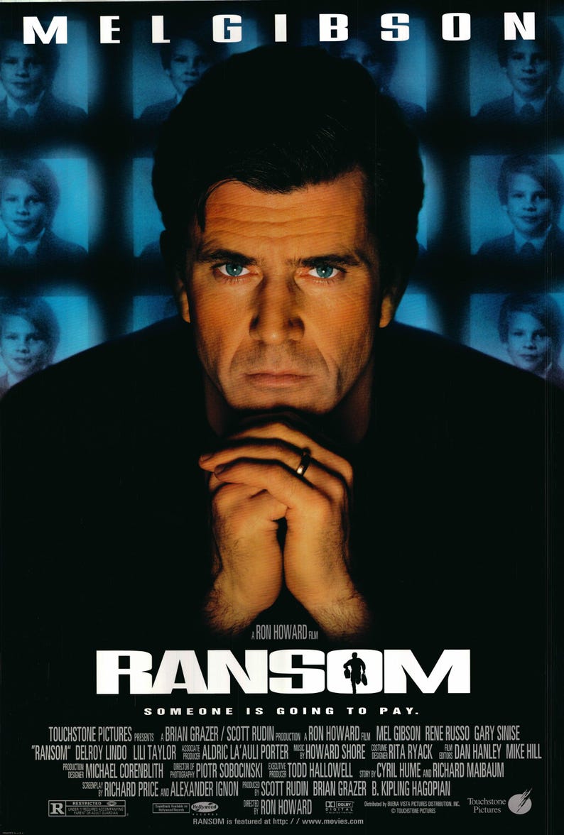 Ransom 1996 One Sheet Poster Rolled - Etsy