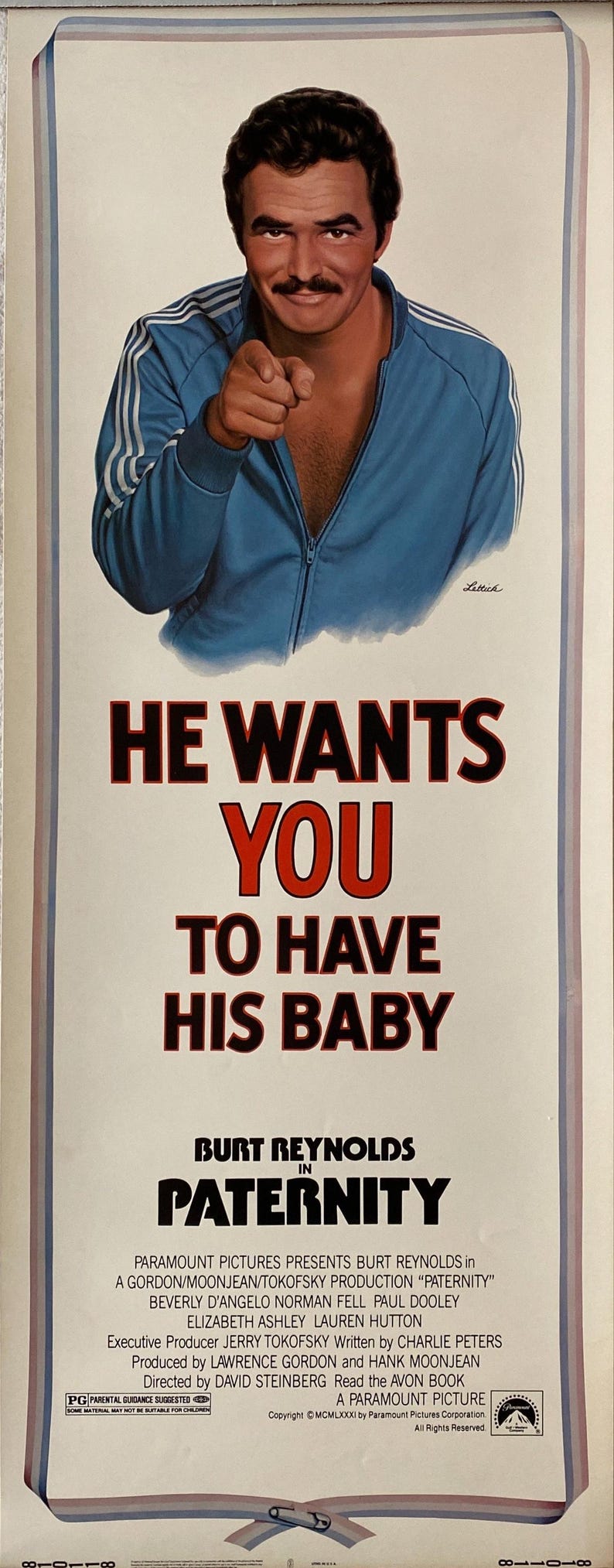 Paternity 1981 Insert Card - Etsy