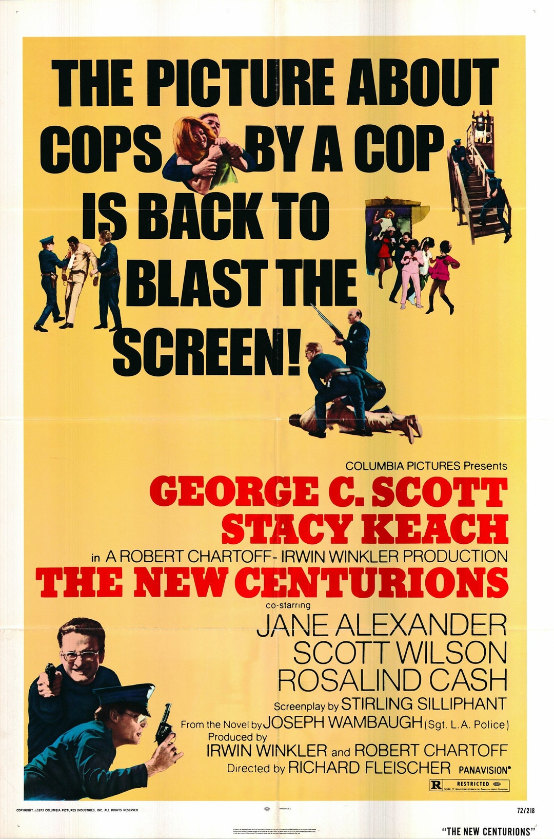 The New Centurions 1972 One Sheet Poster Folded - Etsy