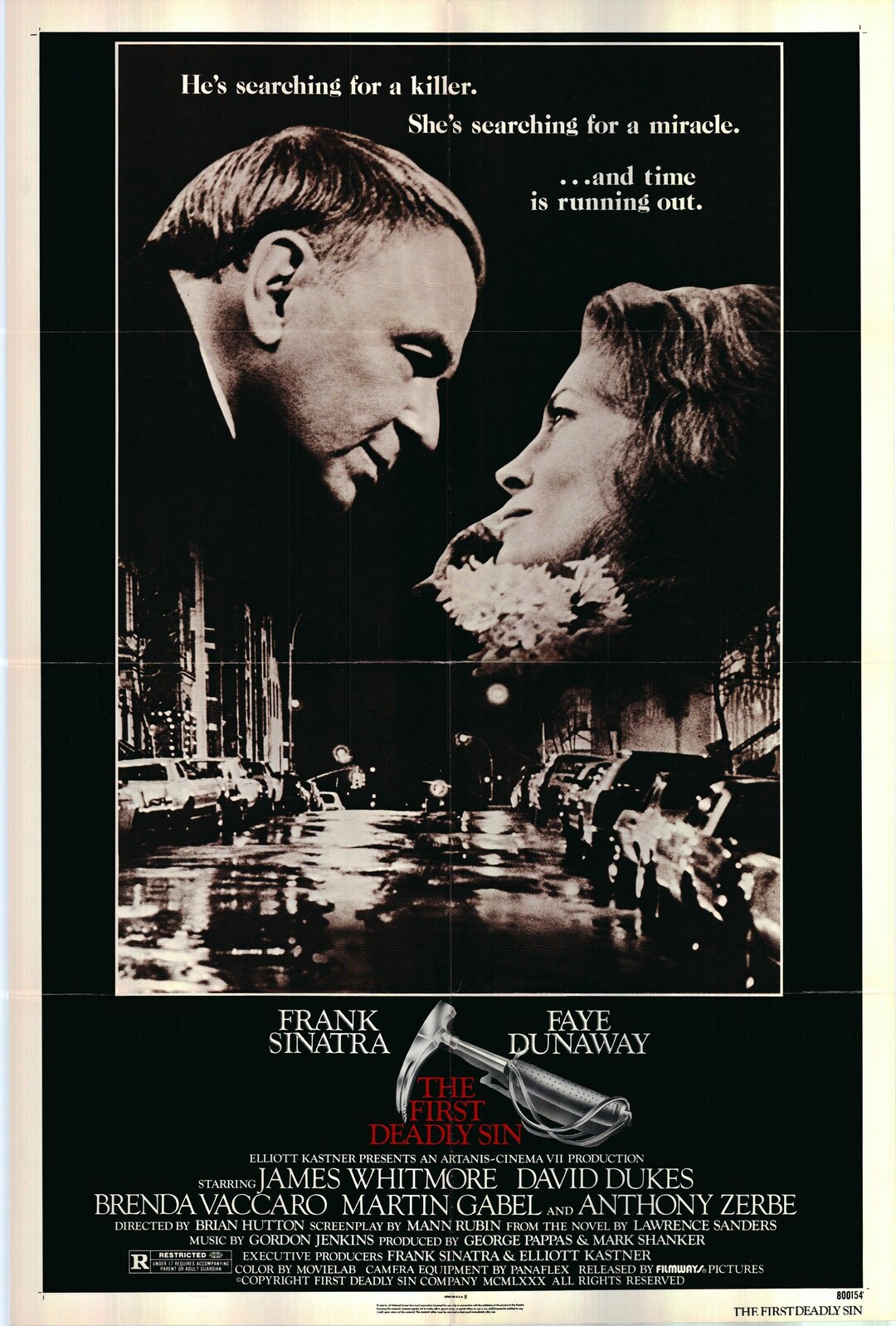 The First Deadly Sin 1980 One Sheet Poster Folded - Etsy