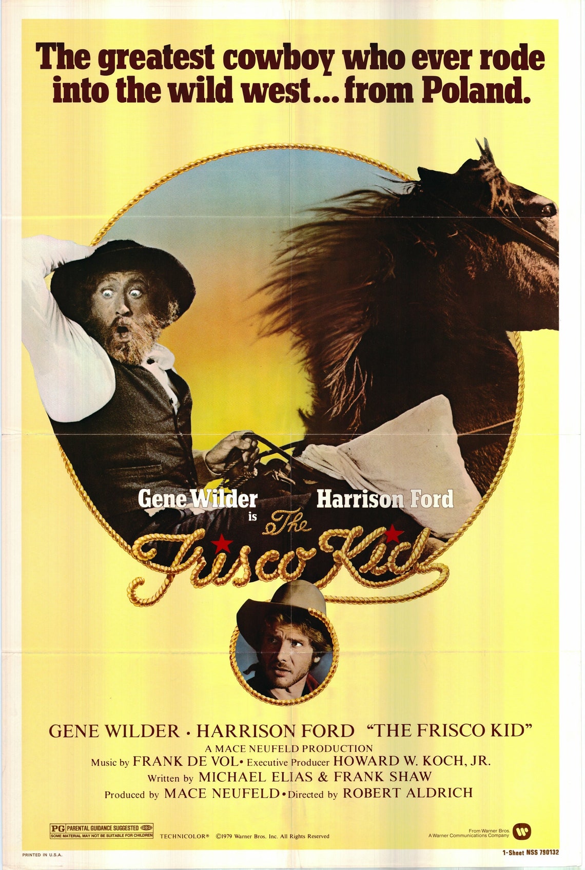The Frisco Kid 1979 One Sheet Poster Folded - Etsy