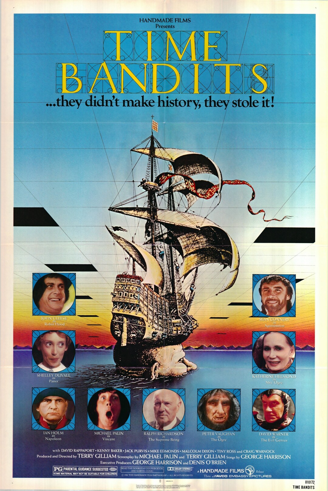 Time Bandits 1981 One Sheet Poster Folded - Etsy