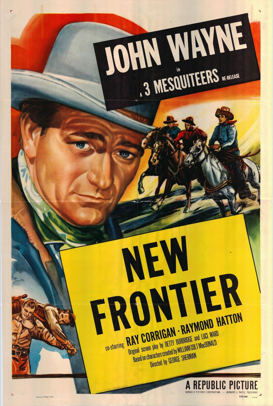 New Frontier 1953R One Sheet Poster Folded - Etsy