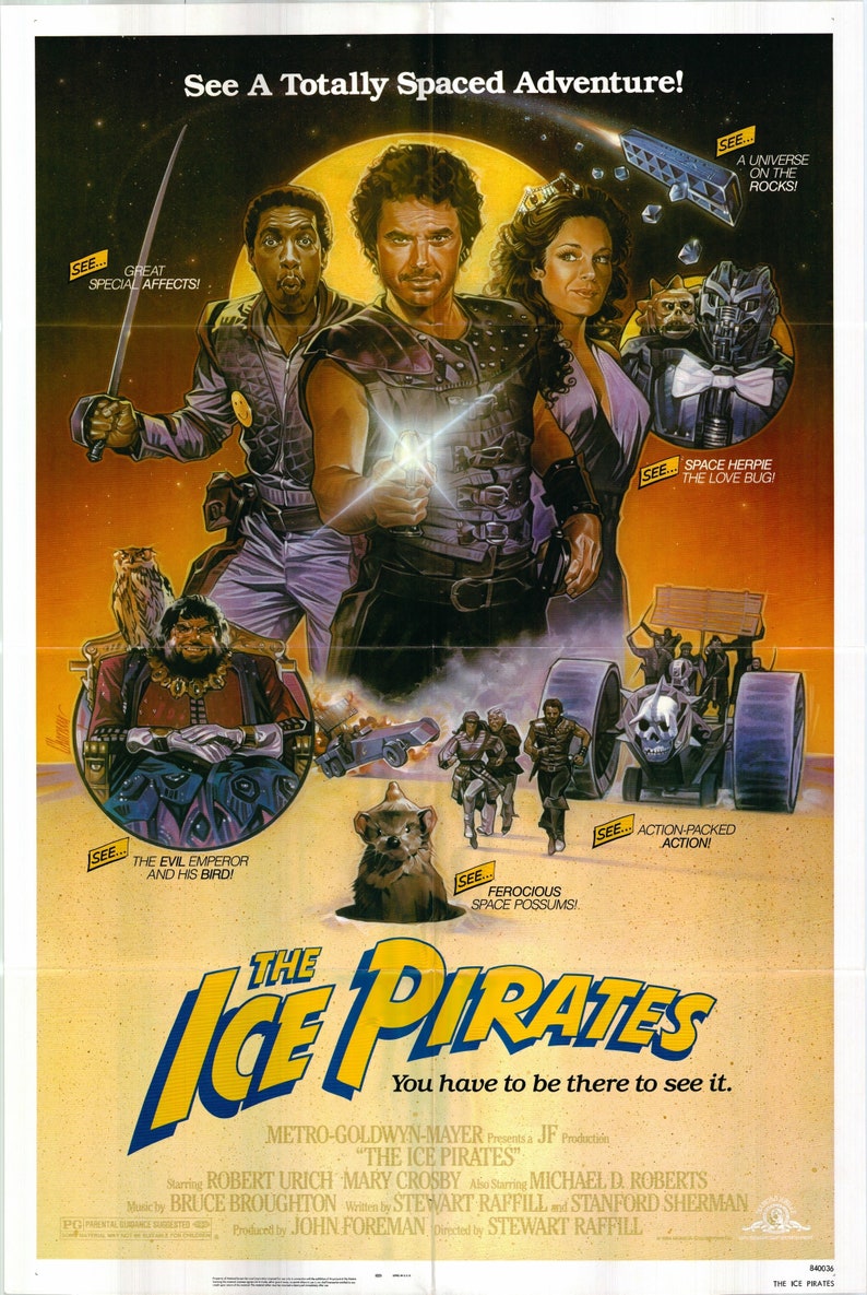 The Ice Pirates 1984 One Sheet Poster Folded - Etsy