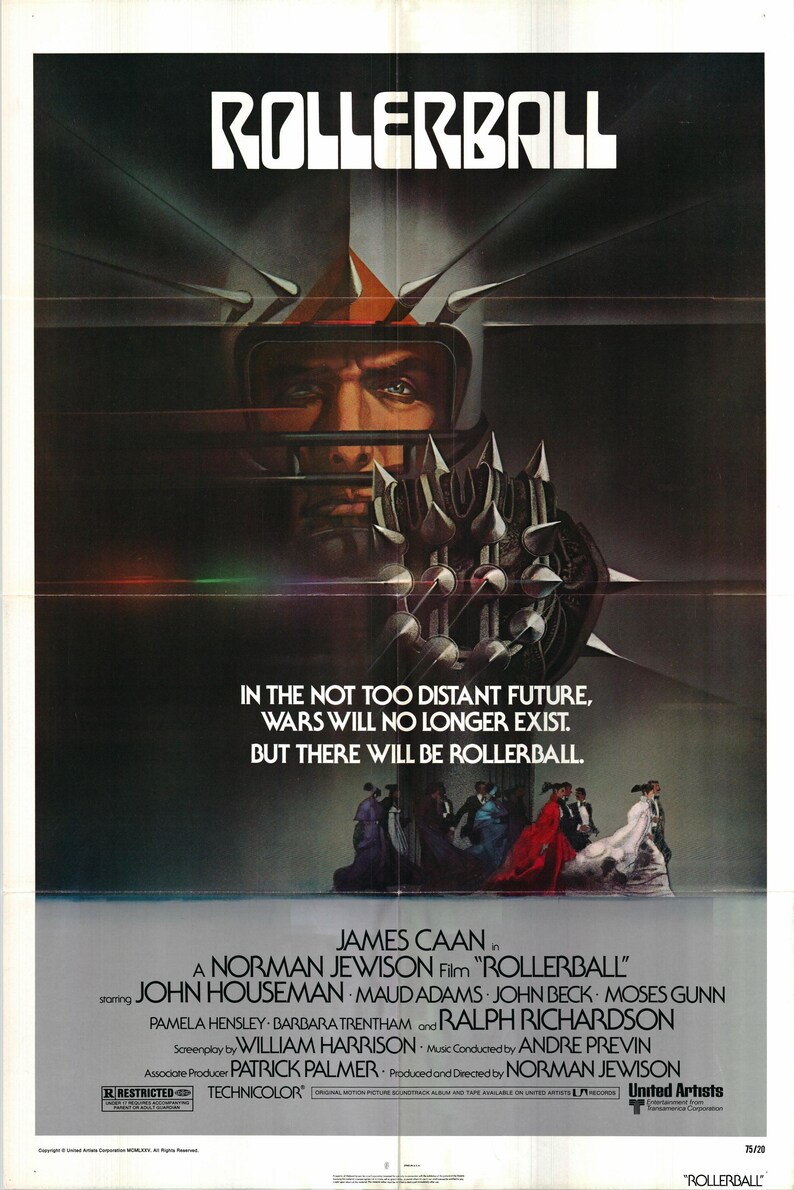 Rollerball 1975 One Sheet Poster Folded - Etsy