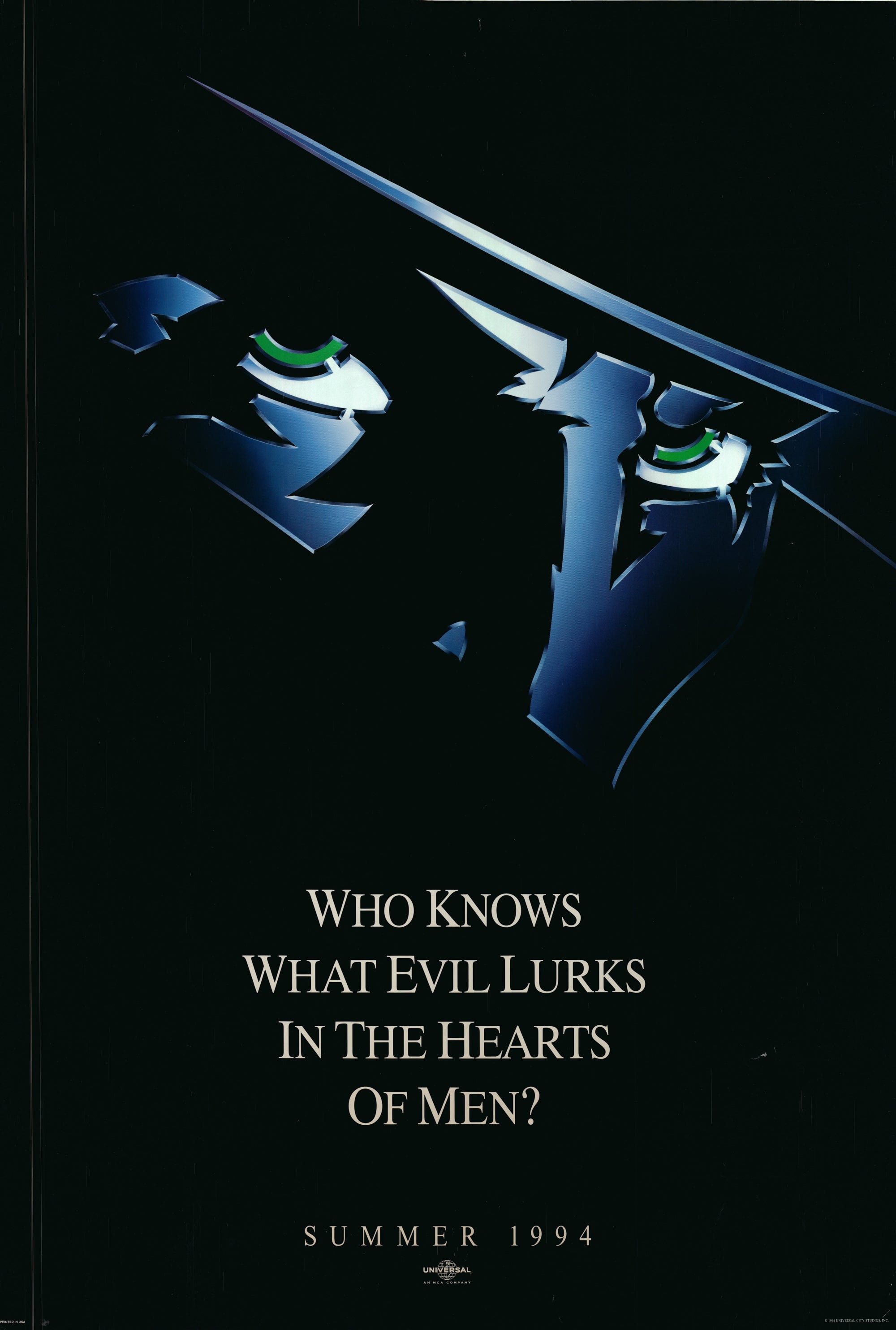 The Shadow 1994 Advance One Sheet Poster Rolled - Etsy