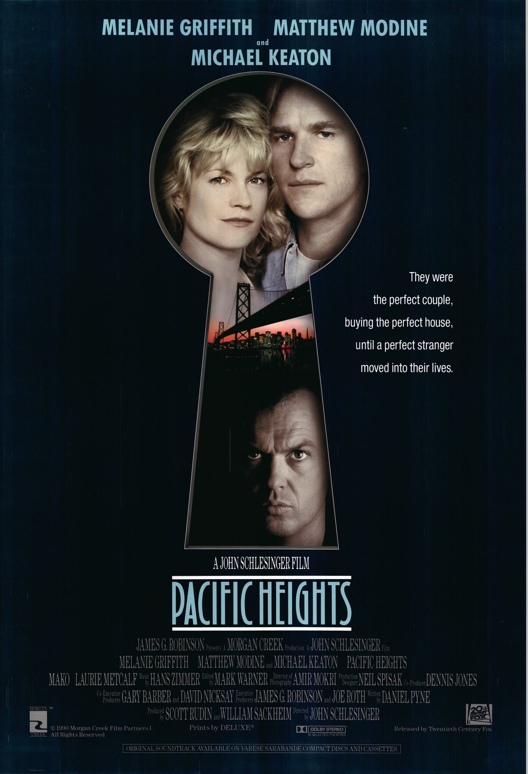 Pacific Heights 1990 One Sheet Poster Rolled - Etsy