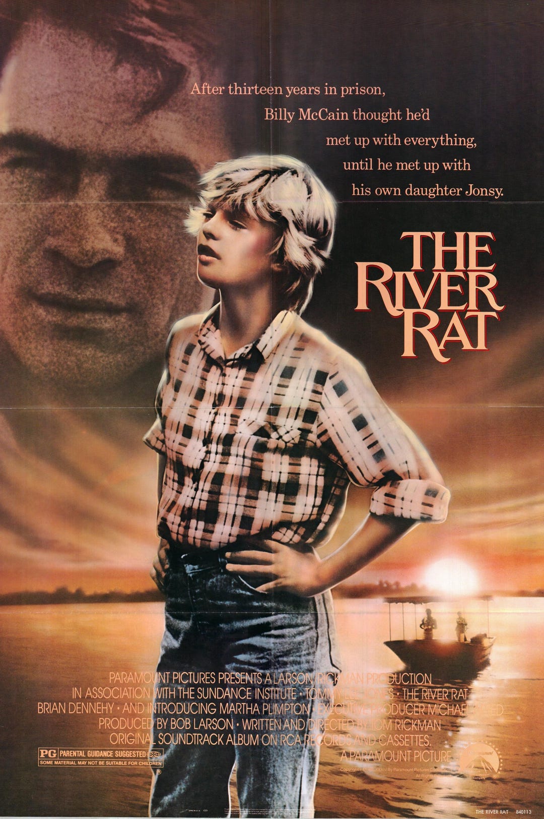 The River Rat 1984 One Sheet Poster Folded - Etsy