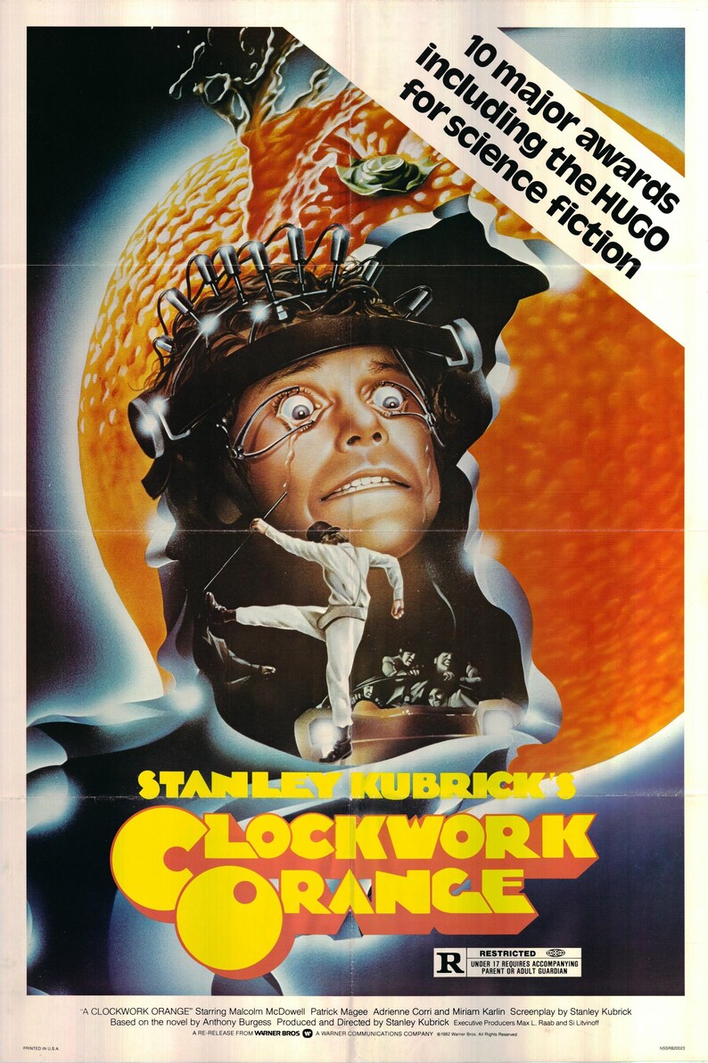 Clockwork Orange 1982R One Sheet Poster Folded - Etsy