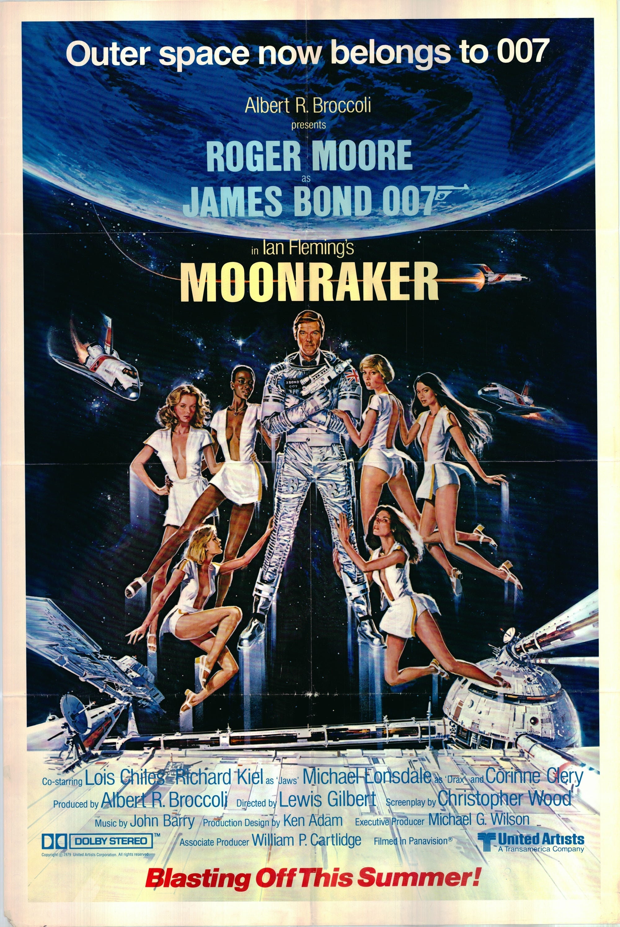 Moonraker 1979 Advance One Sheet Poster Folded - Etsy