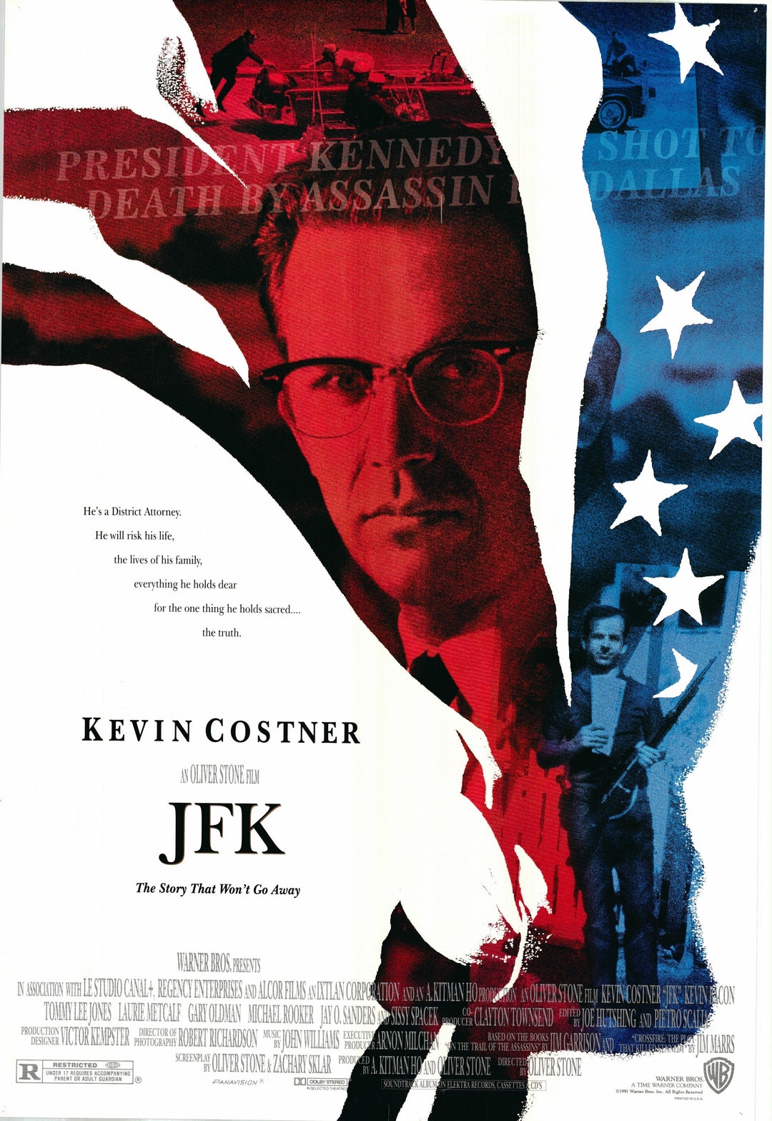 Jfk 1990 One Sheet Poster Rolled Double Sided - Etsy