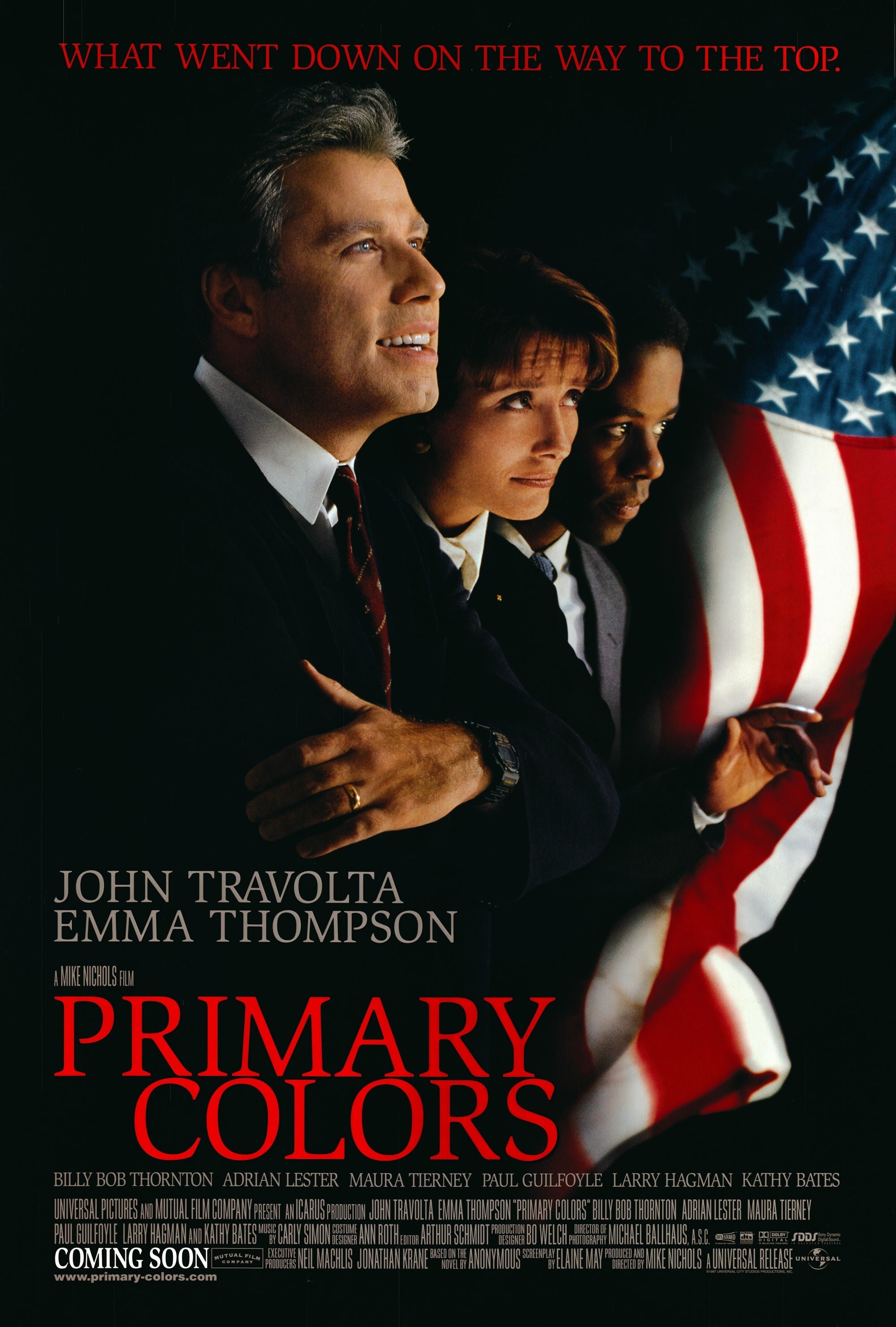 Primary Colors 1997 One Sheet Poster Rolled - Etsy
